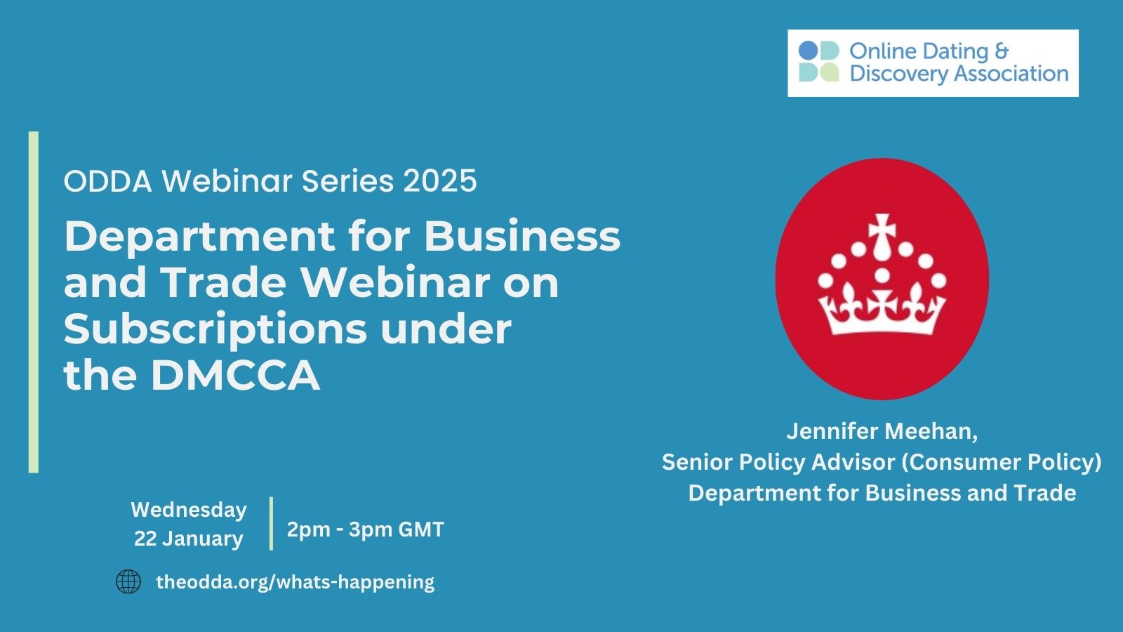Webinar: Department for Business and Trade Webinar on Subscriptions ...